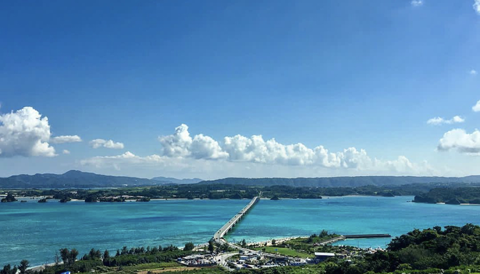 Kouri Bridge Okinawa | Feel The Beauty - Red Outer Space